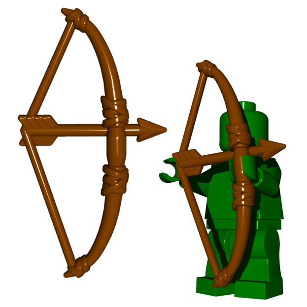 Custom LEGO Weapon of the Week - English Longbow - BrickWarriors