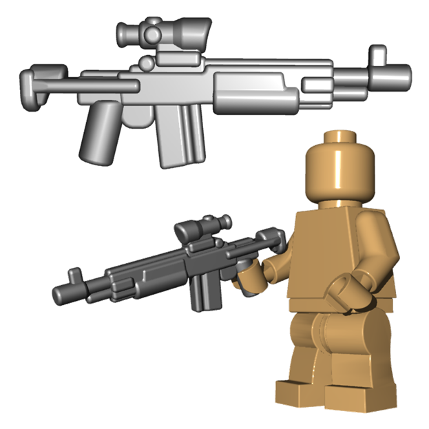 Custom LEGO Gun of the Week - Enhanced Warrior Rifle - BrickWarriors