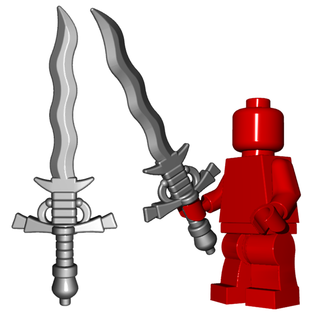 Custom LEGO Weapon of the Week - Flamberge - BrickWarriors