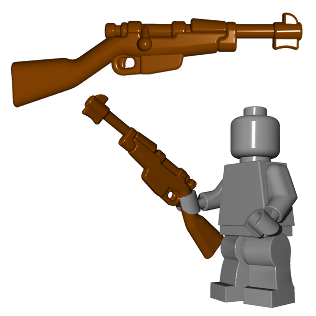 Custom LEGO Gun Highlight - Italian Rifle - BrickWarriors