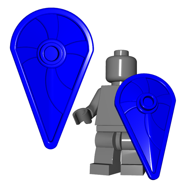 Custom LEGO Accessory Spotlight - Kite Shield - BrickWarriors