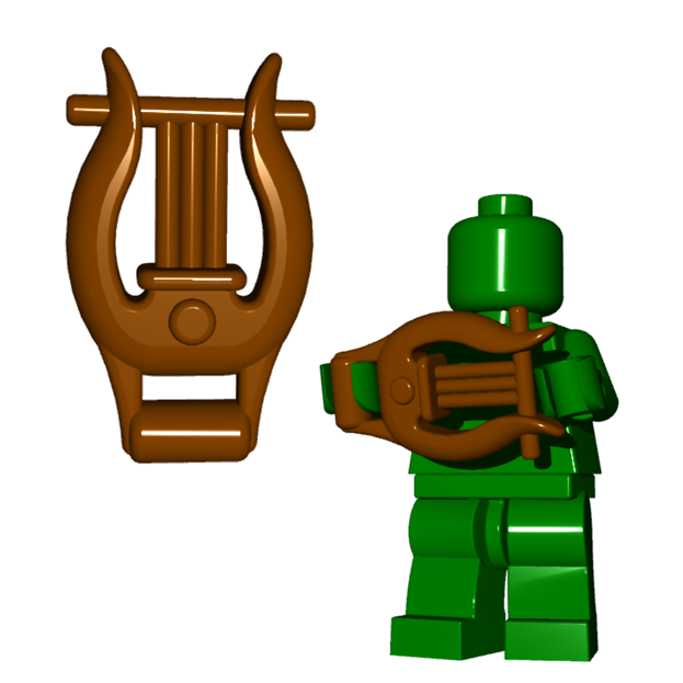 Custom LEGO Accessory Spotlight - Lyre - BrickWarriors