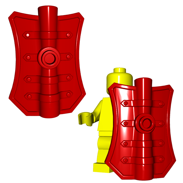 Custom LEGO Shield Spotlight - Pavise Shield - BrickWarriors