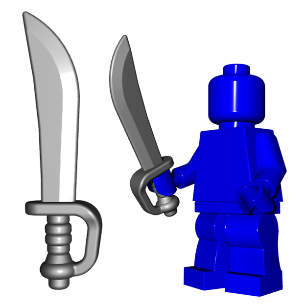 Custom LEGO Weapon of the Week - Pirate Cutlass - BrickWarriors