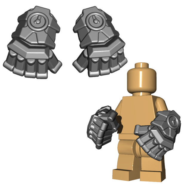 Custom Lego Accessory of the Week - Custom Lego Powerfists - BrickWarriors