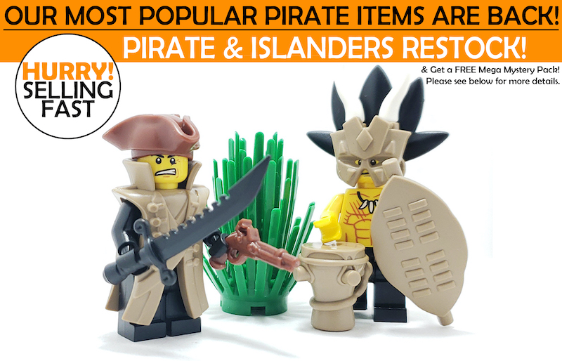 FREE MYSTERY MEGA PACK & PIRATE RESTOCK! Hurry! Grab Yours Now! - BrickWarriors