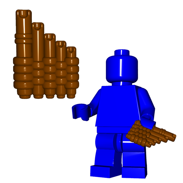 Custom LEGO Accessory Spotlight - Reed Pipes - BrickWarriors