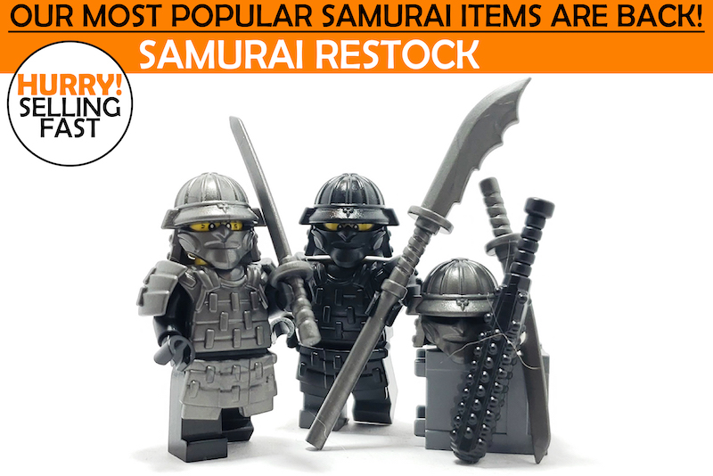 SAMURAI RESTOCK! Our Most Popular Samurai Items Are Back! - BrickWarriors