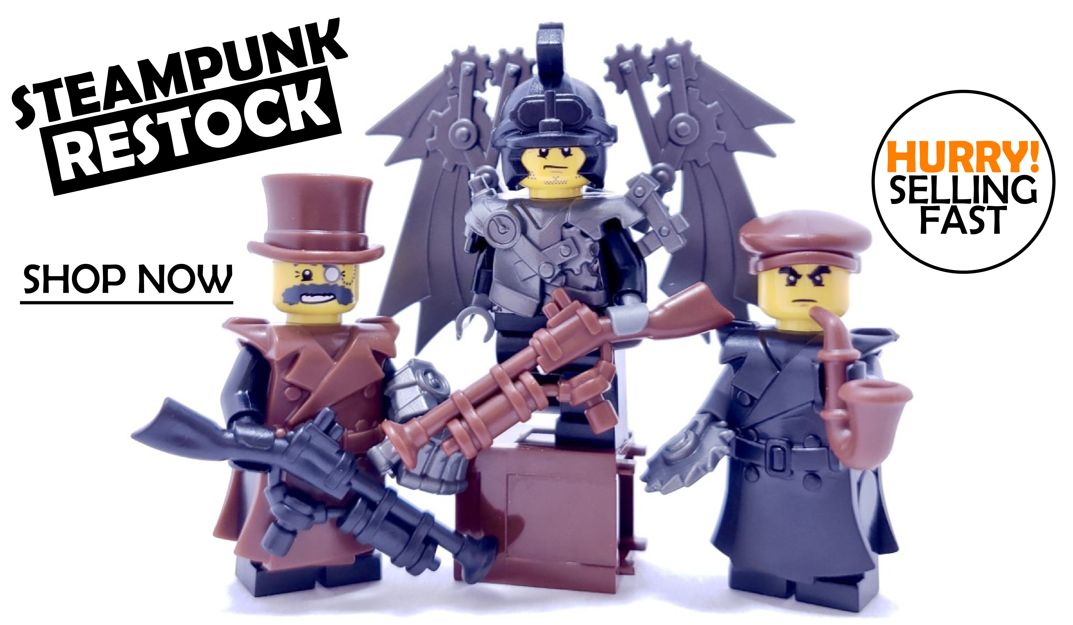 NEW Restocks! Our Most Popular Steampunk Items Are Back! - BrickWarriors
