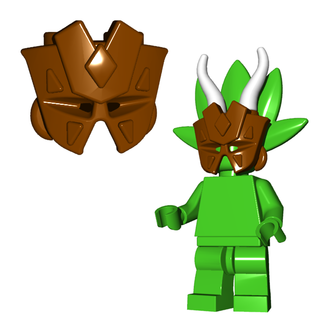 Custom LEGO Accessory Spotlight - Tribal Mask - BrickWarriors