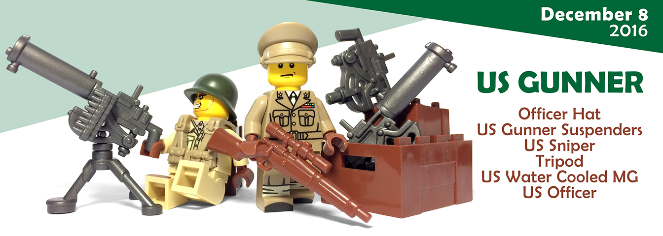 Get the New WW2 US Gunner Accessories! - BrickWarriors