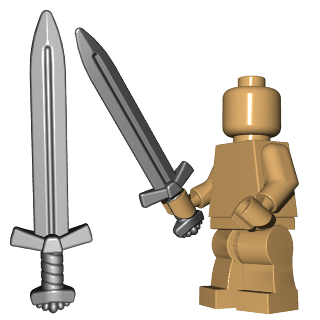 Custom LEGO Weapon of the Week - Viking Longsword - BrickWarriors