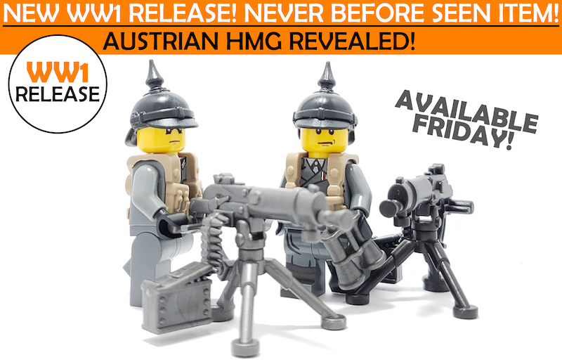 NEW Release & Sale! Austrian HMG Machine Gun Revealed! - BrickWarriors