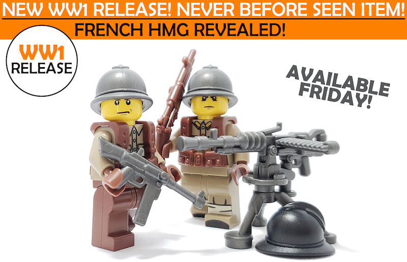 NEW Release & Sale! French HMG Machine Gun Revealed! - BrickWarriors