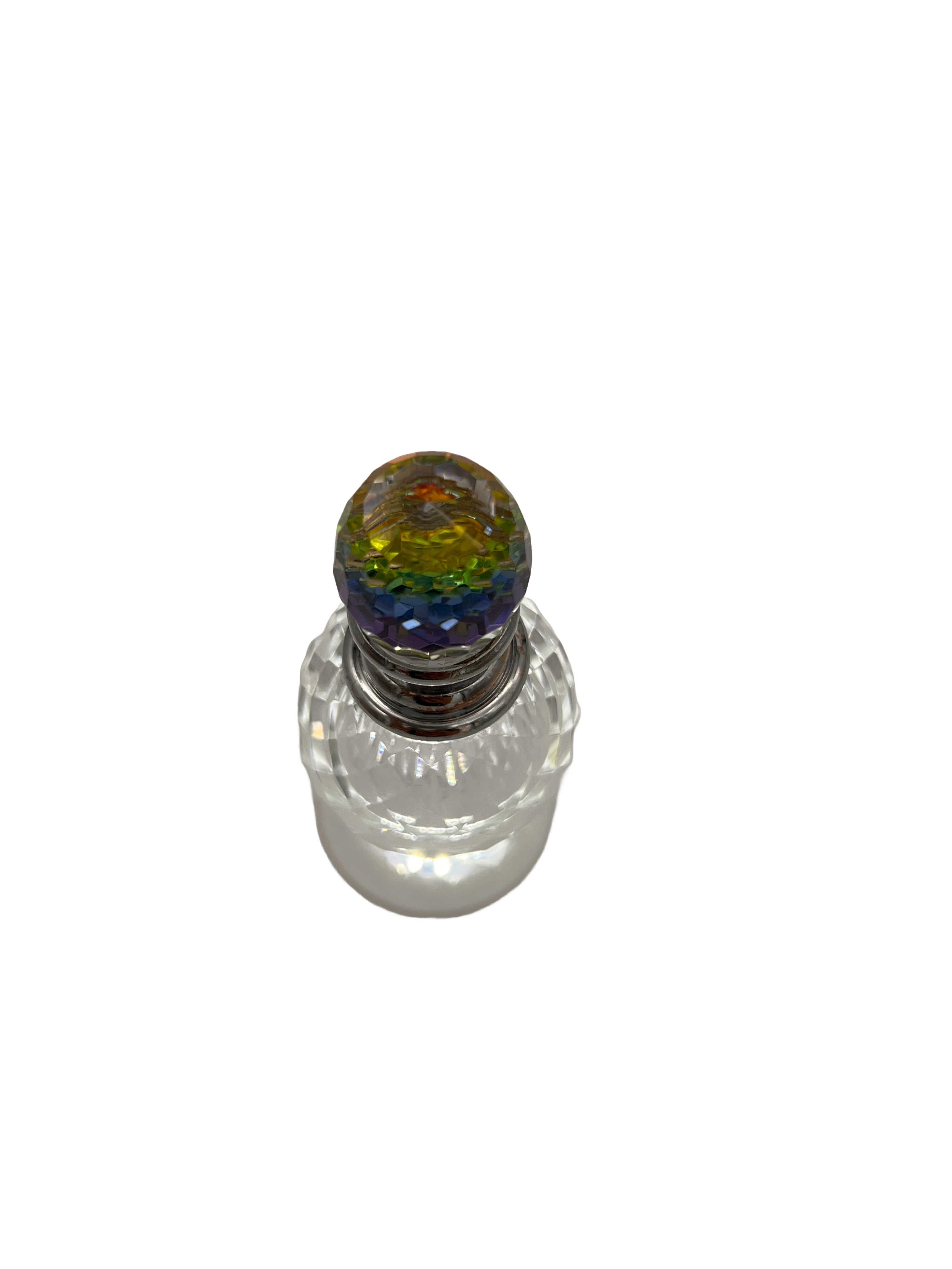 Tear Drop Crystal Cut Perfume Bottle