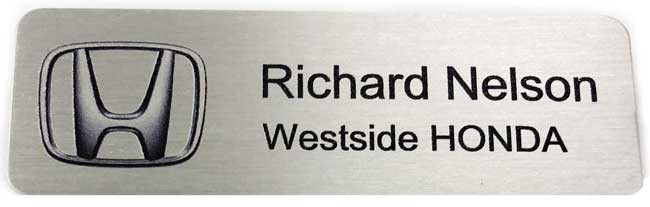 Premium Metal Rectangle Name Badge Australia | BadgeStore
