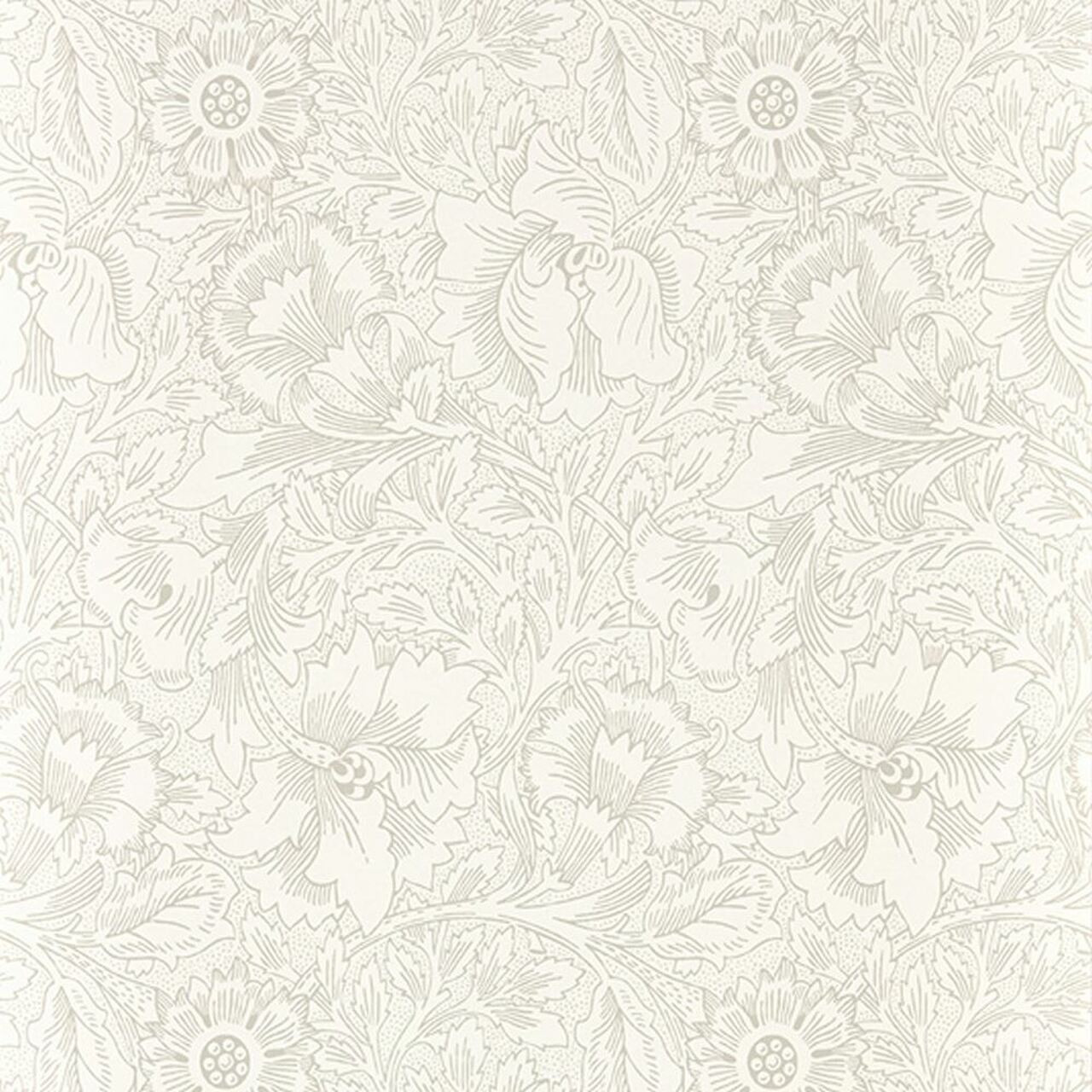 216034 Poppy Pure Wallpaper by Morris & Co