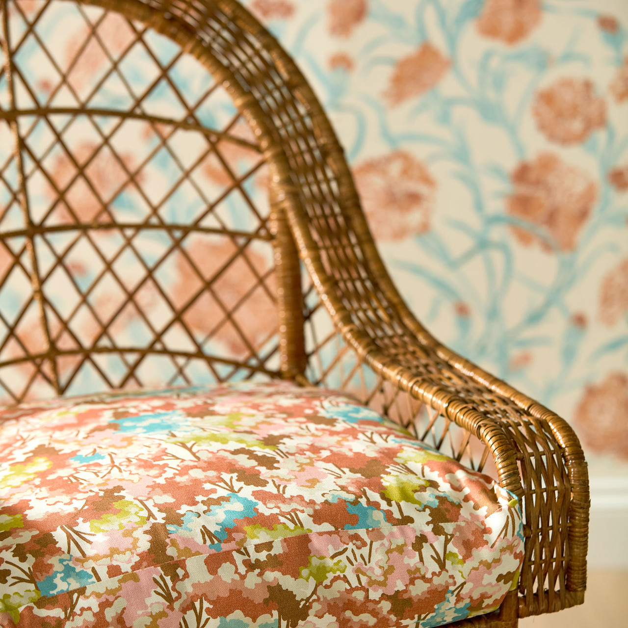 Harlequin Idyllic Tree Tops 121254 Baked Terracotta/Azul/Honey Fabric ...