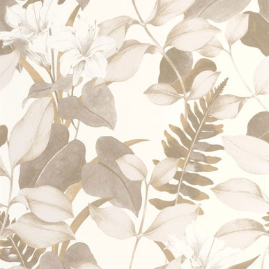SOLI200261303 Royal Lily Soliflore Wallpaper by Casadeco