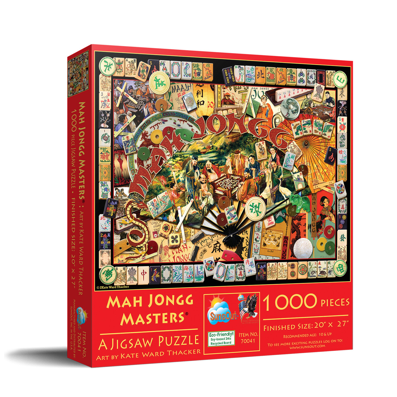 SUNSOUT INC - Mah Jongg Masters - 1000 pc Jigsaw Puzzle by Artist: Kate ...