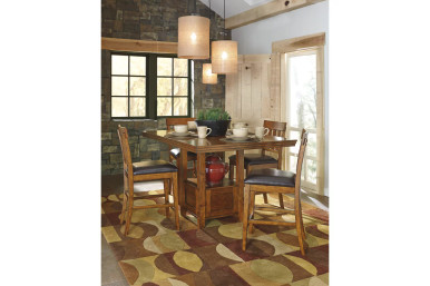The Ralene Counter Height Dining Table and 6 Barstools Set available at ...