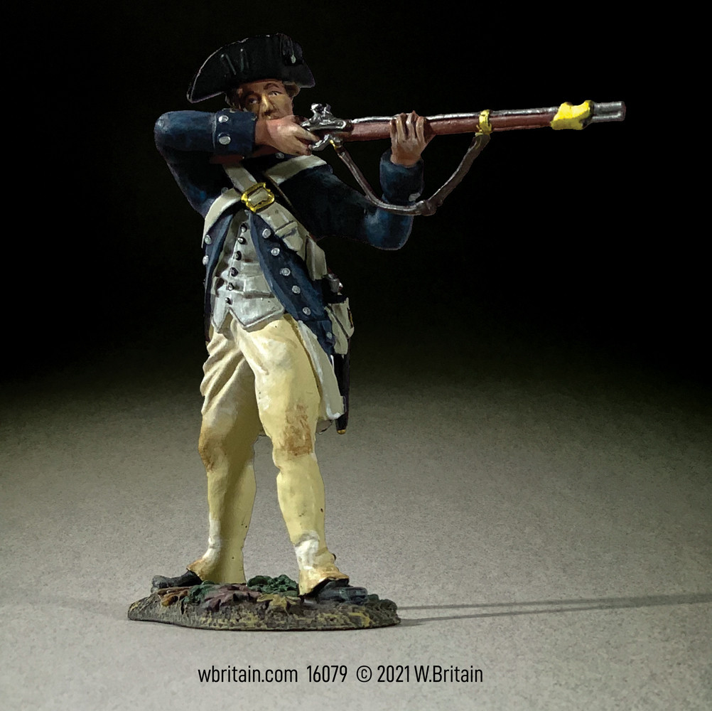 BR16079 George Rogers Clark Illinois Regiment Standing Firing, 1782 ...
