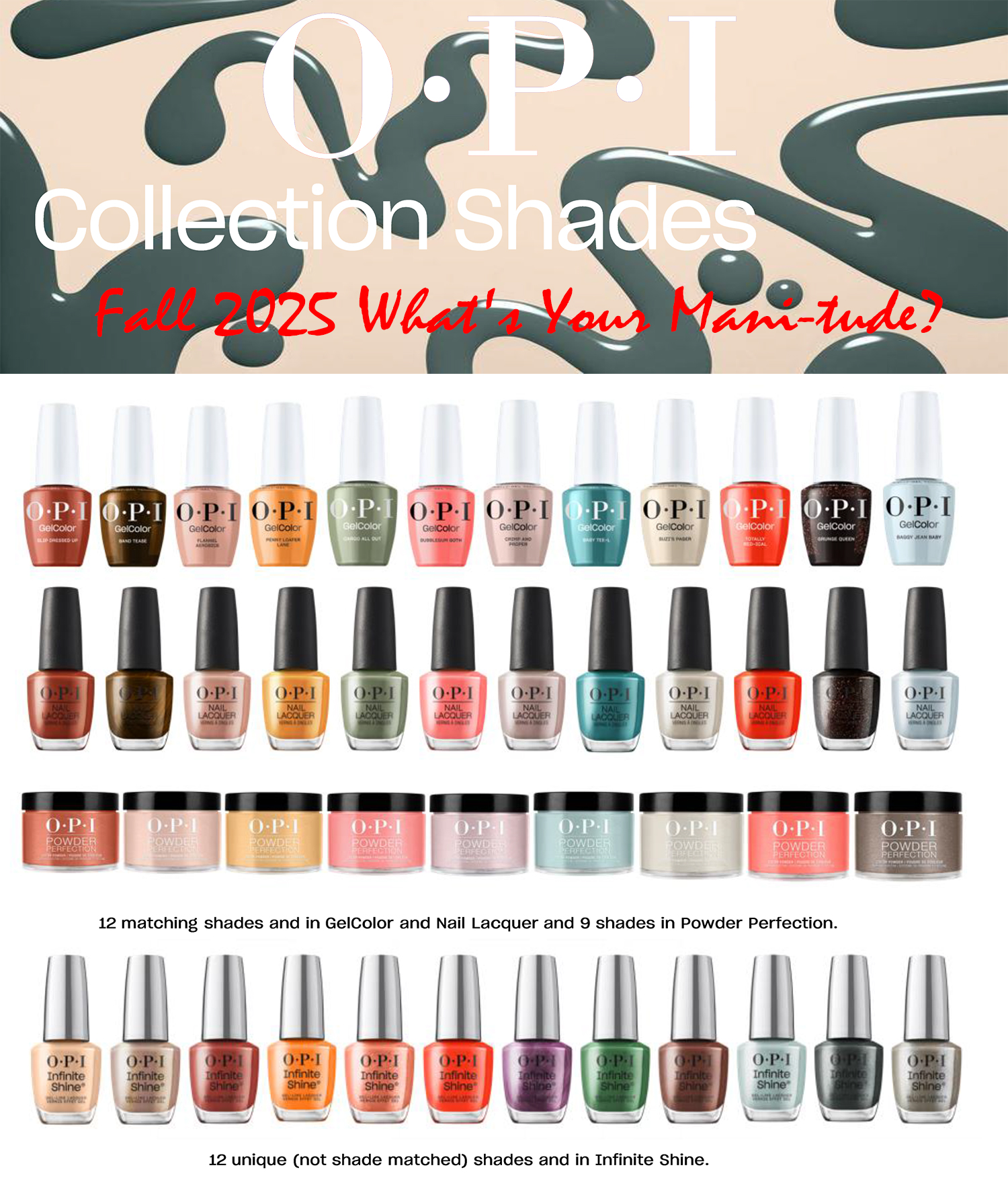 OPI Fall 2025 What's Your Mani-tude? - beautyWESTs.com - Beauty Store ...