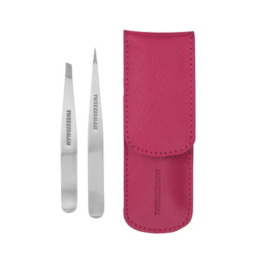 Tweezerman Petite Tweeze Set With Pink Case