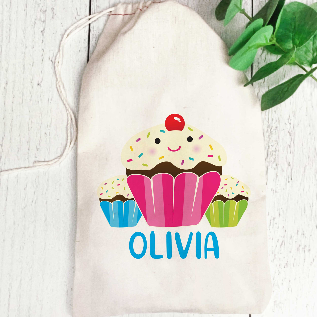 Personalized Cupcake Favor Bags Small Cupcake Party Favor Gift Bags