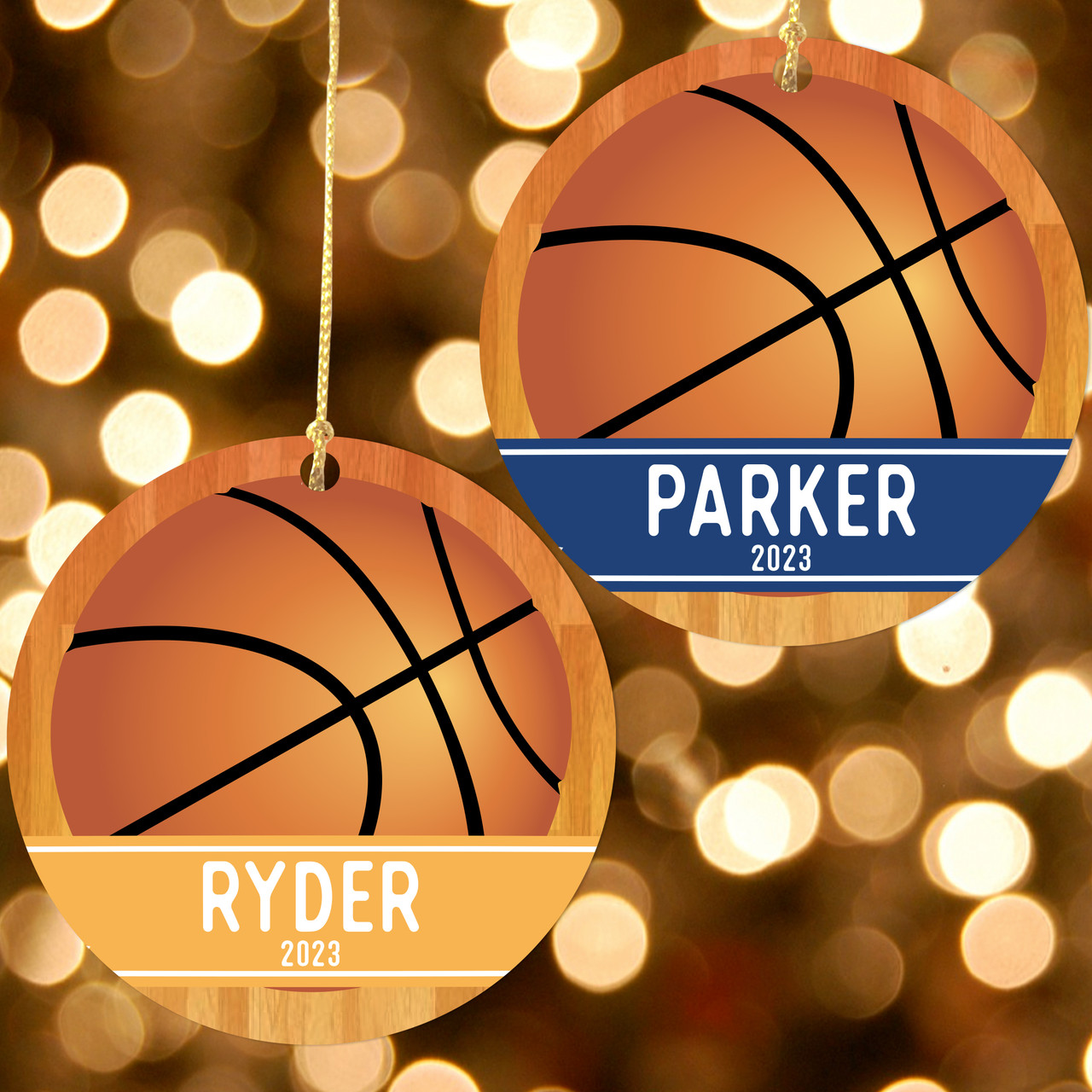 Basketball Christmas Bulbs Sports Christmas Ornaments Personalized