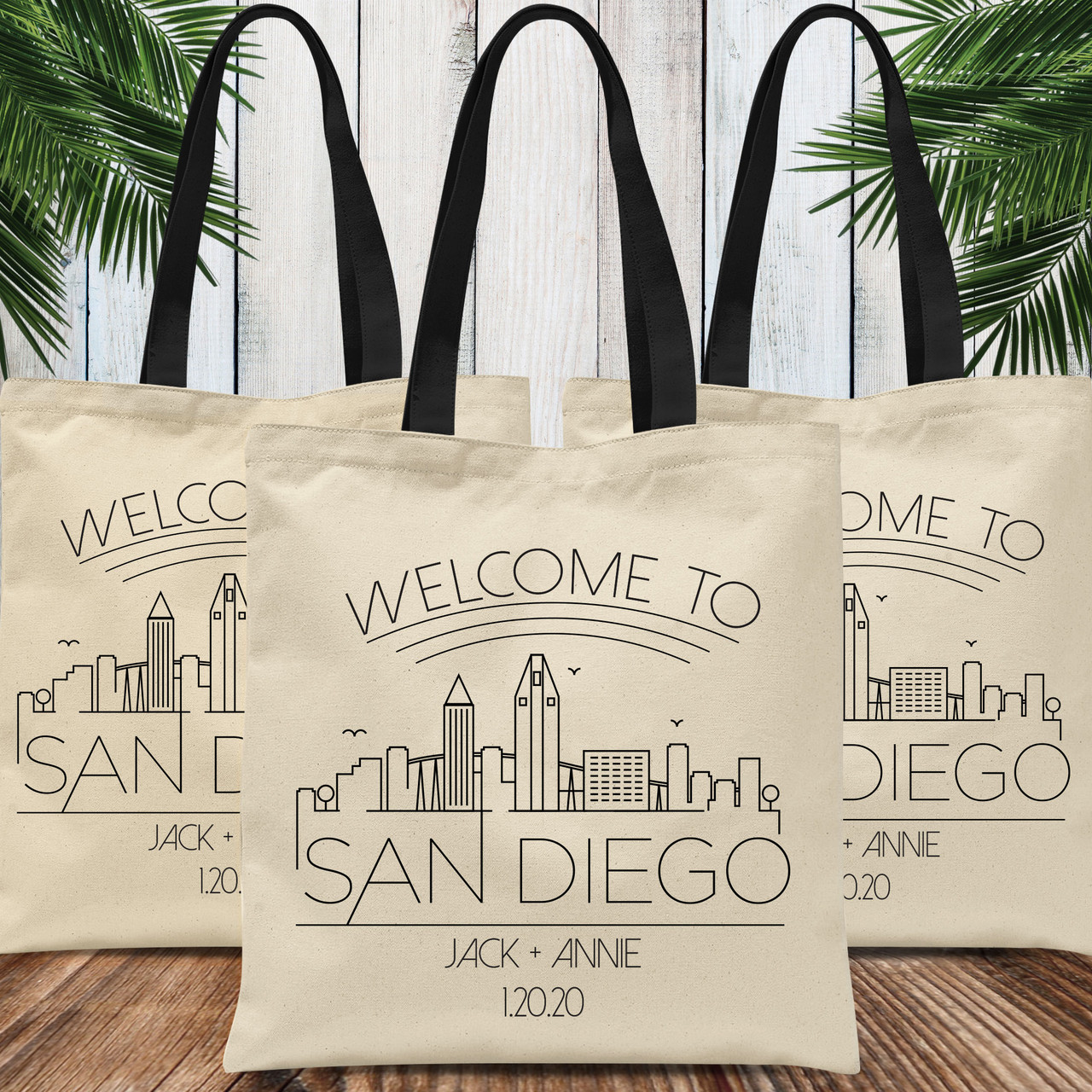 Custom Tote Bags: Welcome To Modern City Skylines
