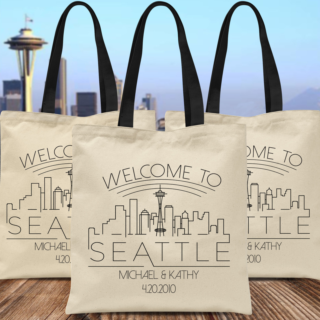 Custom Tote Bags: Welcome To Modern City Skylines