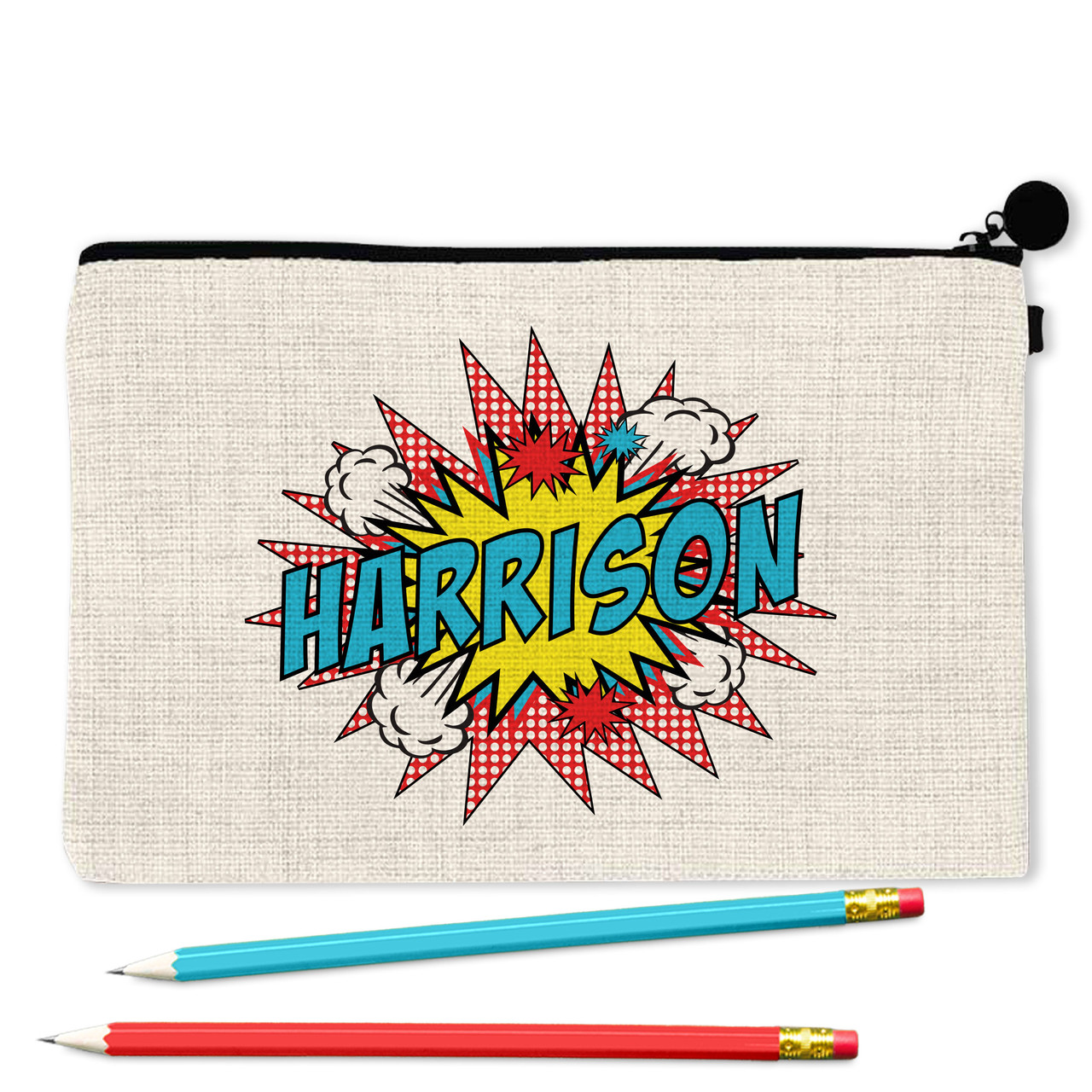 Pop Art Custom Pencil Case - Personalized School Supplies