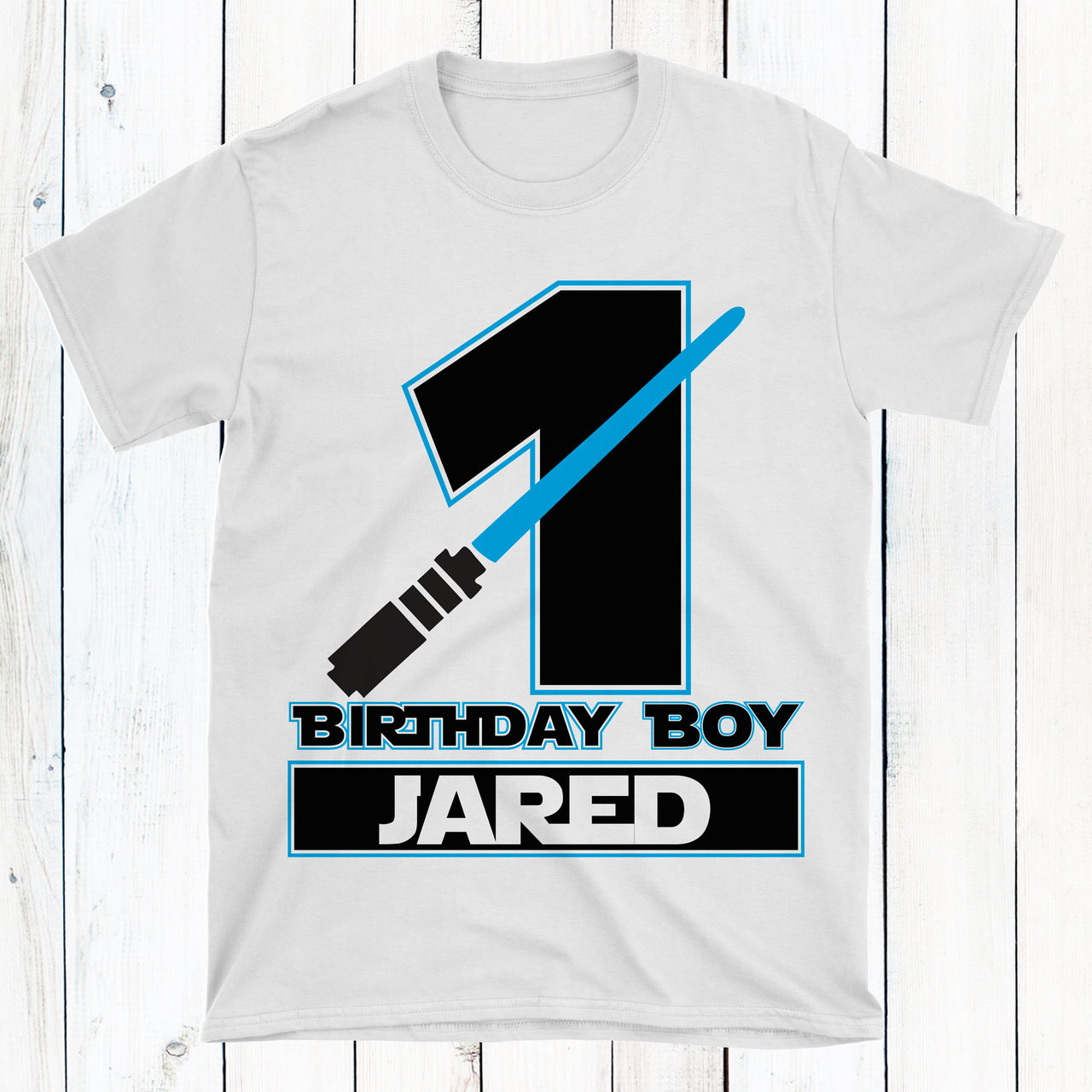 Personalized Jedi Dad Shirt Set