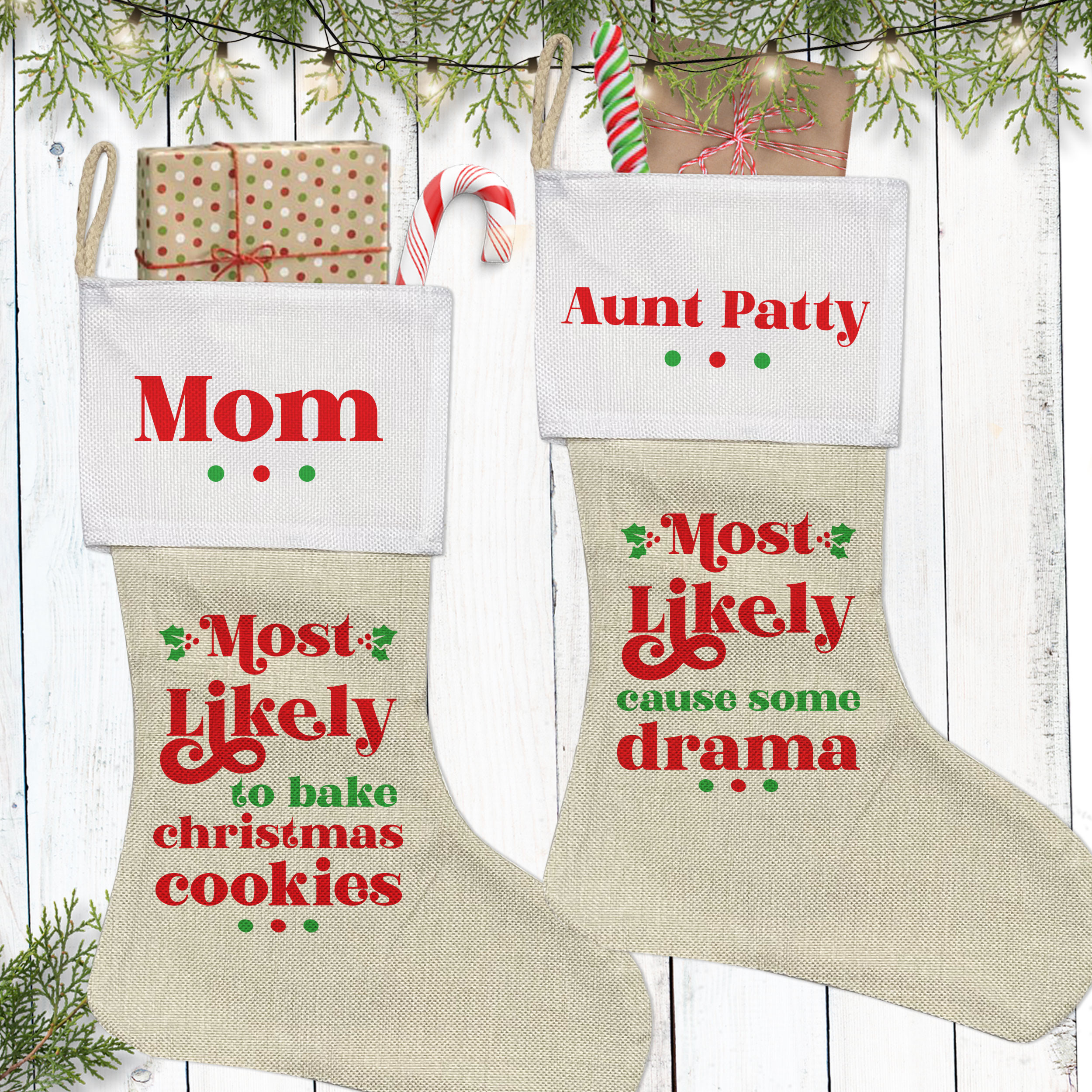 Personalized Christmas Stockings for Kids and Family