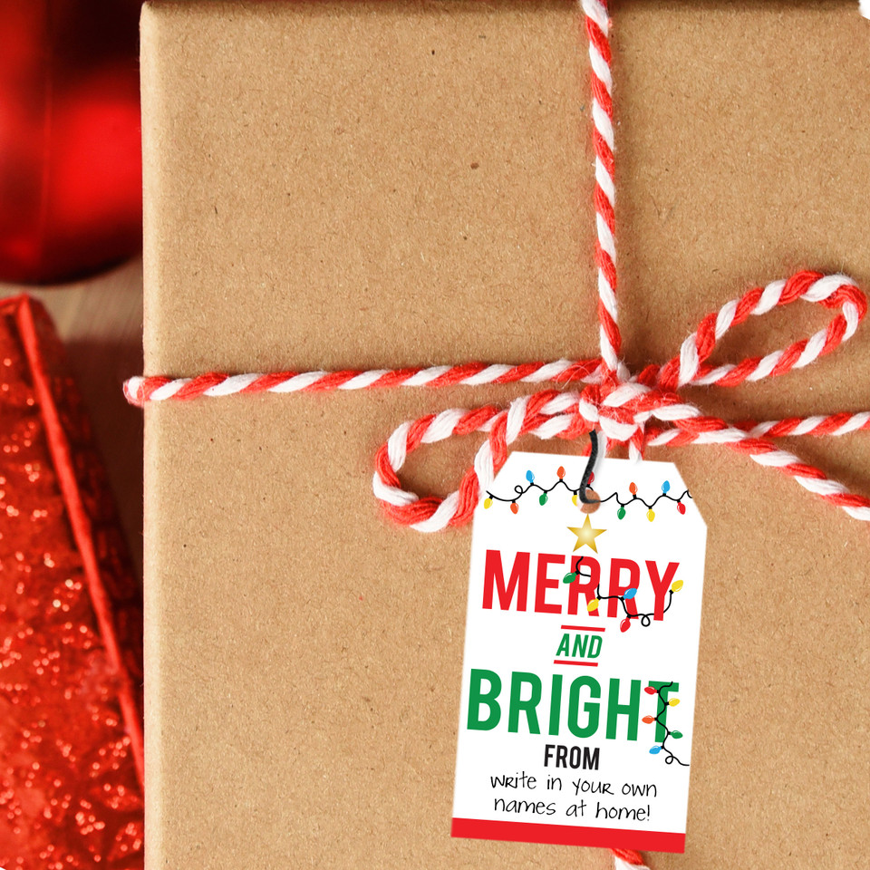 Baking Spirits Bright Printable Christmas Cookie Tags (Instant Download)