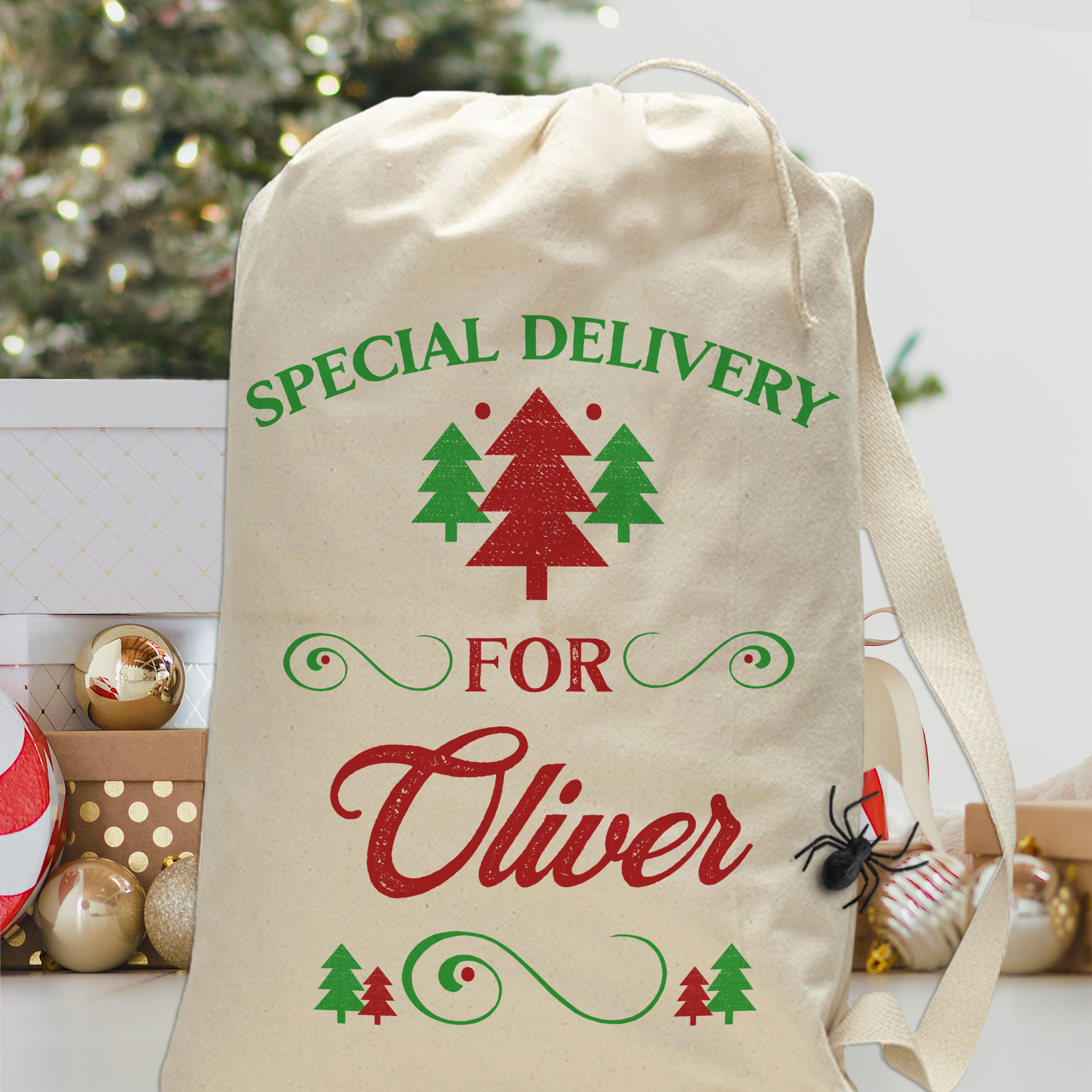 Personalized Santa Bags Gift Bags Paper & Party Supplies Gift Wrapping ...