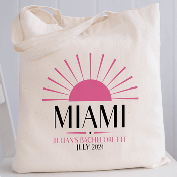 Miami Sunshine Custom Tote Bags