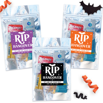 RIP Hangover Resealable Recovery Kit Hangover Bags