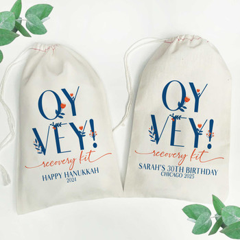 Oh Vey Recovery Kit Bags – Personalized Hanukkah & Jewish Party Favors