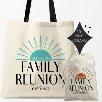Custom Sunshine Family Reunion Tote Bags