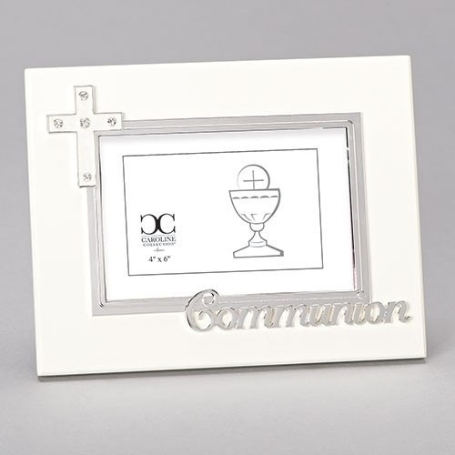 Holy Communion White Photo Frame, 11990 - Giftswithlove,Inc.