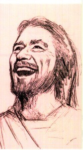 Smiling Jesus, "Smile God Loves You" Holy Card - Giftswithlove,Inc.