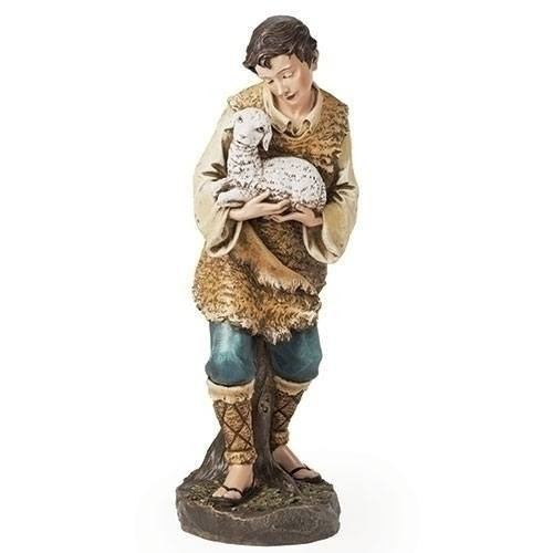 Large Shepherd and Lamb - Fit for 39" Nativity Set - Giftswithlove,Inc.