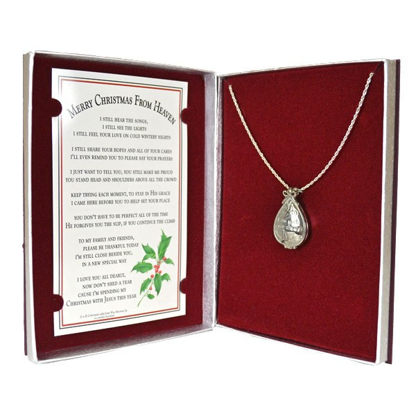 Merry Christmas from Heaven Keepsake Locket - Giftswithlove,Inc.