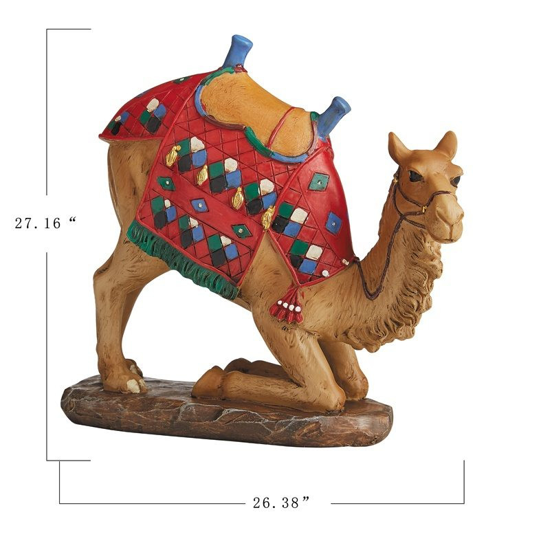 Three Kings Outdoor Metal Nativity Set - 12 Piece