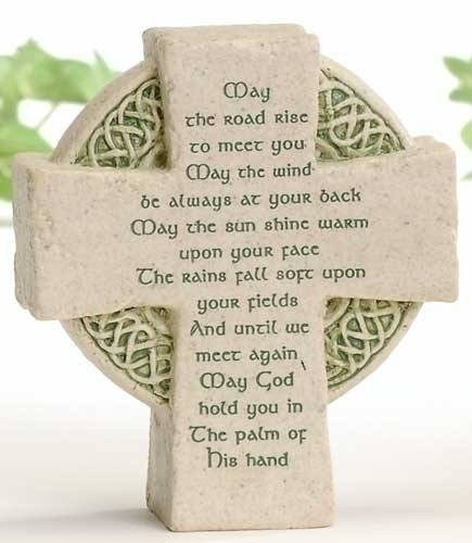 Celtic Cross Shaped Faithstone with Irish Blessing - Giftswithlove,Inc.