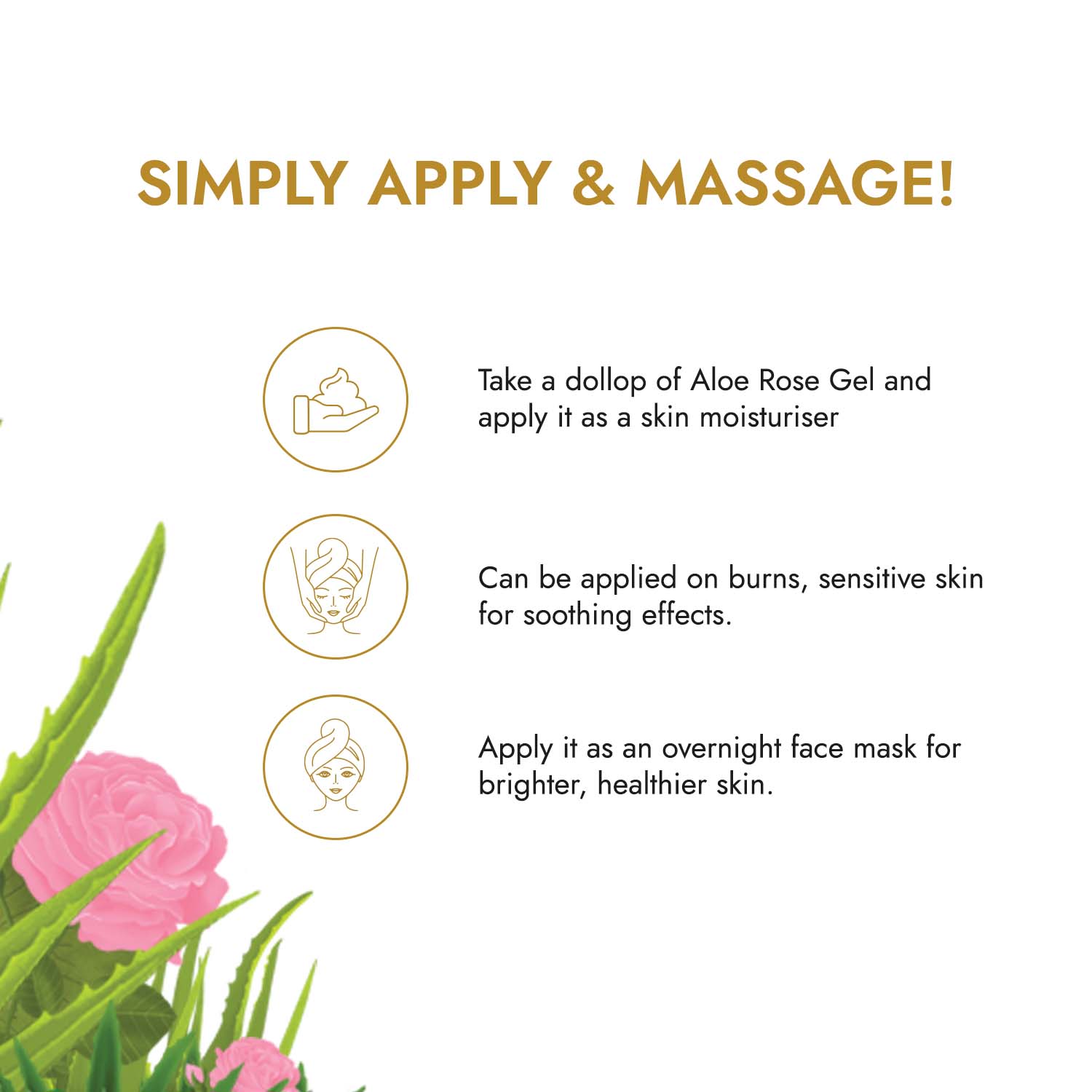 Aloe Rose Gel for Oil Control & Hydration | Kapiva