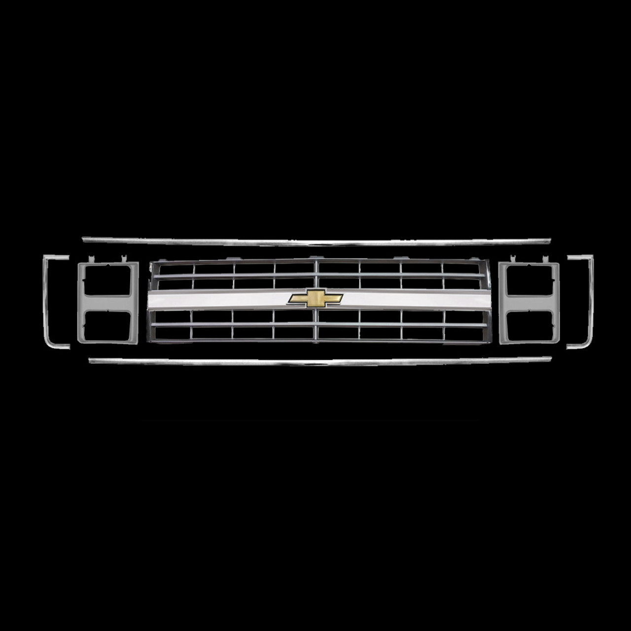 1985-87 Square Body Chevy Truck Grille Kit, Dual Headlights