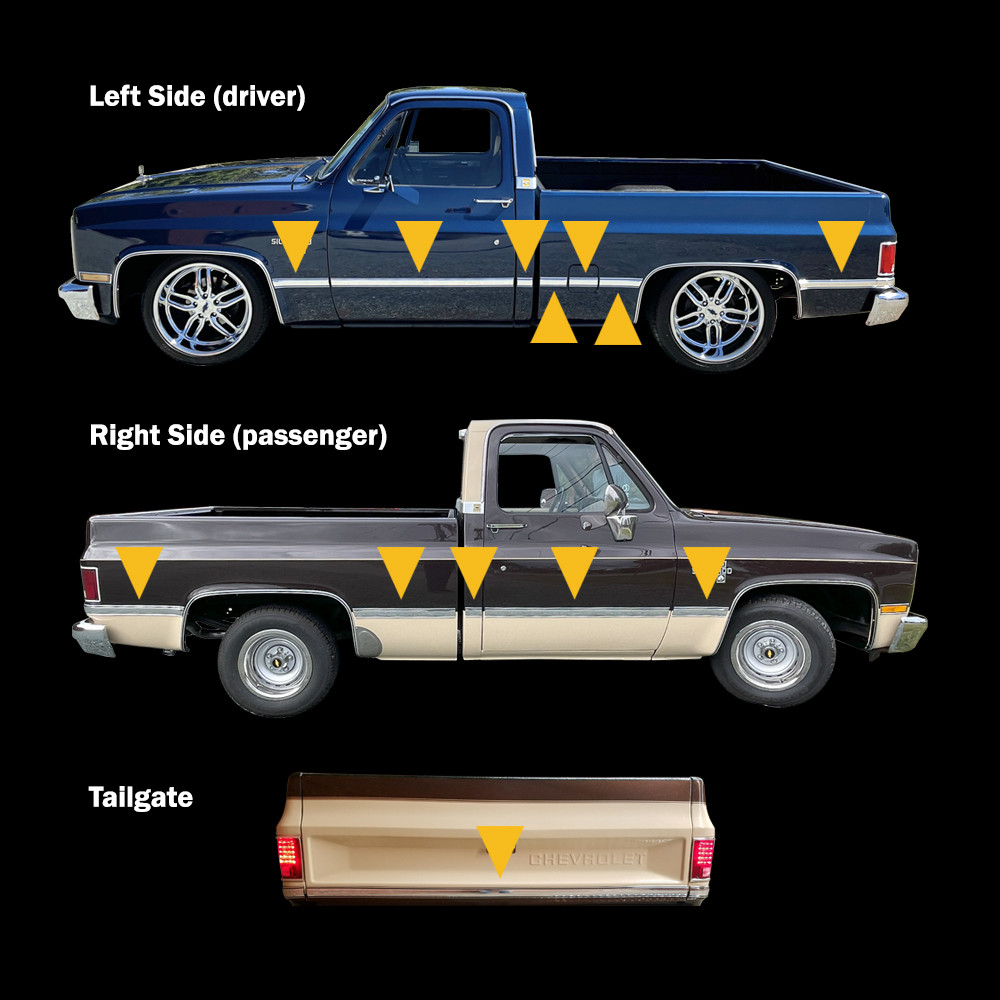 1981-87 Square Body Chevy & GMC Truck Fleetside Precut Body Side ...
